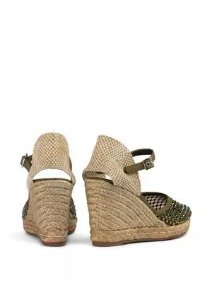 LE SILLA 100mm Gilda Espadrilles - Green