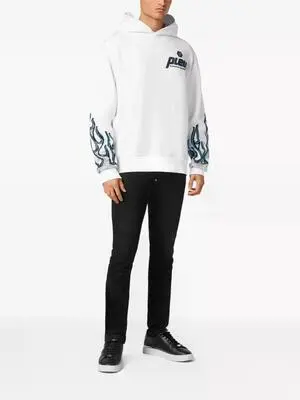 Philipp Plein Flame Racing Hoodie