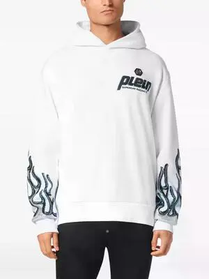 Philipp Plein Flame Racing Hoodie