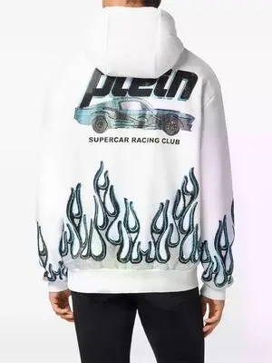 Philipp Plein Flame Racing Hoodie