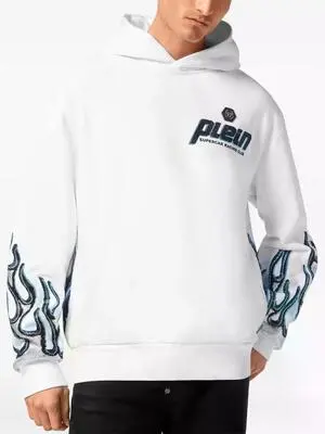 Philipp Plein Flame Racing Hoodie