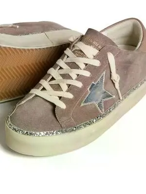 GOLDEN GOOSE Hi Star Leather Sneakers - Brown