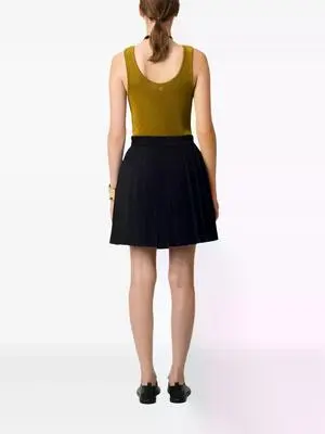 AMI Paris Pleated Mini Skirt