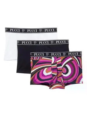 Emilio Pucci Marmo-print Boxers - Pink