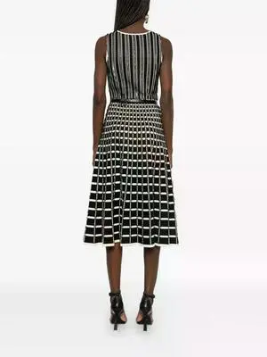 Elisabetta Franchi Micro-ruffles Detailed Midi Dress