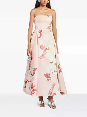 LEO LIN Nora Bustier Maxi Dress