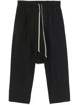 Rick Owens Cropped Trousers - Black