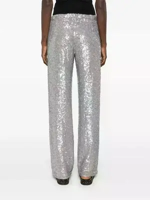 P.a.r.o.s.h Gong Straight-leg Trousers - Neutrals