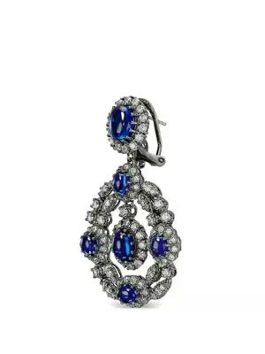 ANABELA CHAN Treasure Diamond And Sapphire Earrings - Black