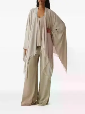 Fabiana Filippi Frayed-hem Cape