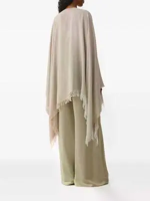 Fabiana Filippi Frayed-hem Cape