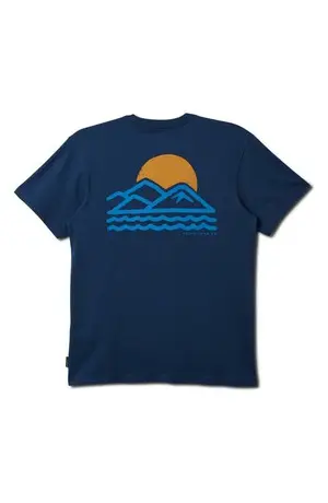 Quiksilver Blue Lines Graphic T-shirt