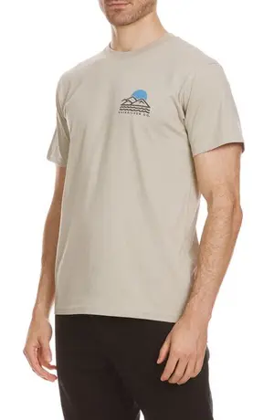 Quiksilver Blue Lines Graphic T-shirt - Pale Aloe