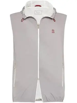 Brunello Cucinelli Embroidered Vests For Men