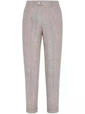 Brunello Cucinelli Pleat Detailing Trousers - Grey