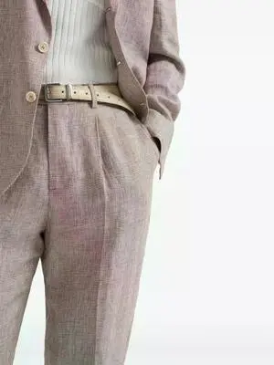 Brunello Cucinelli Pleat Detailing Trousers - Grey