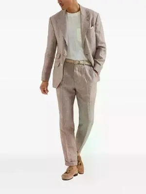 Brunello Cucinelli Pleat Detailing Trousers - Grey