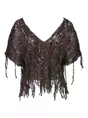 Brunello Cucinelli Sequin-embellished T-shirt