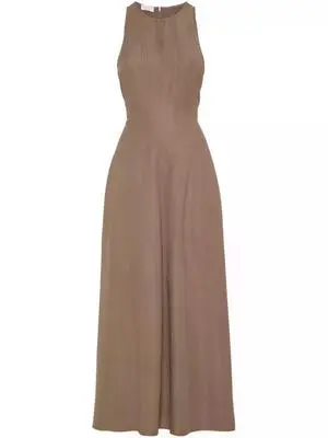Brunello Cucinelli Flared Dress - Brown