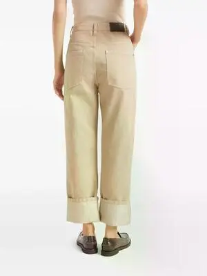 Brunello Cucinelli Straight-leg Cropped Trousers