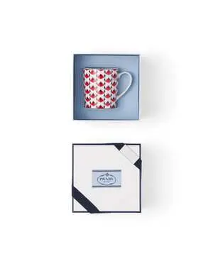 Prada Porcelain Mug Vienna Red - Black