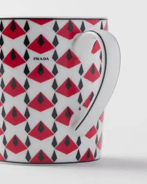 Prada Porcelain Mug Vienna Red