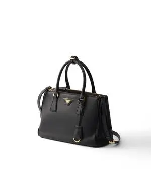Prada Galleria Medium Leather Bag - Black