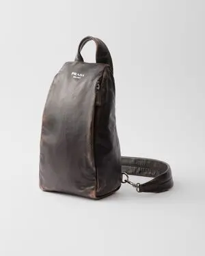 Prada Nappa Leather Backpack - Dark Brown