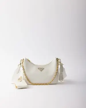 Prada Re-edition 2005 Saffiano Leather Bag - White