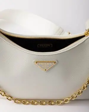 Prada Re-edition 2005 Saffiano Leather Bag - White