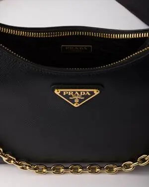 Prada Re-edition 2005 Saffiano Leather Bag - Black