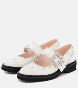 ROGER VIVIER Viv' Rangers Flower Mary Jane Flats