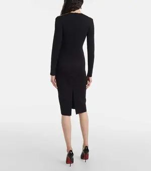 MUGLER Plunge Mini Dress