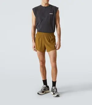 Satisfy Mothtech Muscle Distressed Cotton T-shirt - Black