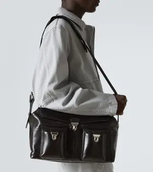 LEMAIRE Leather Shoulder Bag - Brown