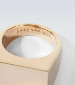 Dries Van Noten Brass Signet Ring