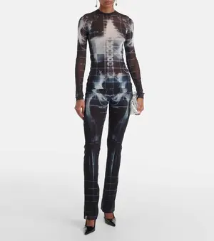 Jean Paul Gaultier Squeletor Mesh Top