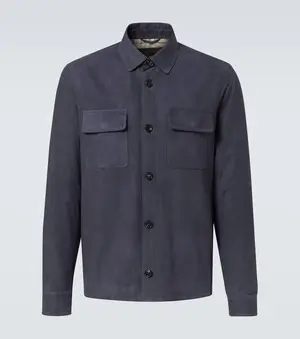 Loro Piana Lowe Suede Overshirt