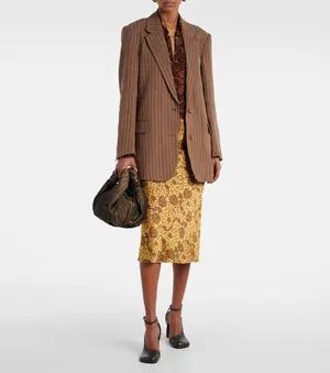 Dries Van Noten Twist Jacquard Tote Bag - Brown
