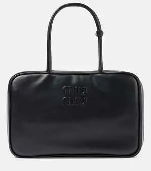 Miu Miu Medium Leather Tote - Black