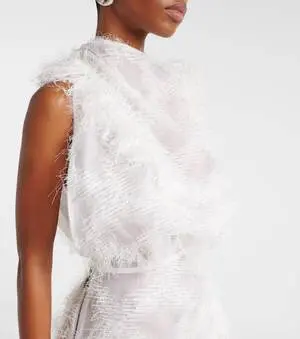 Maticevski Alabaster Silk-blend Gown