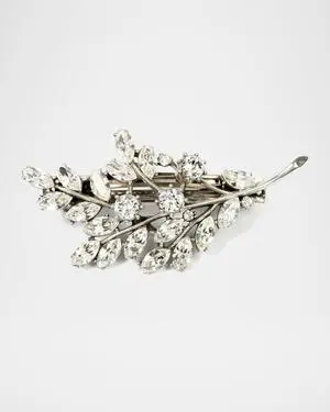 BEN-AMUN Crystal Leaf Barrette