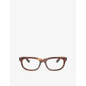 Ray-ban Rectangle-frame Optical Glasses - Brown