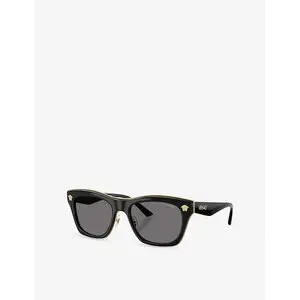 Versace Ve2272 Rectangle-frame Sunglasses - Black