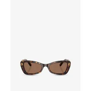 SWAROVSKI Sk6033 Irregular-frame Sunglasses - Brown