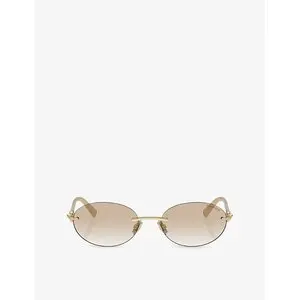 Tiffany & Co. Oval-frame Sunglasses - Gold