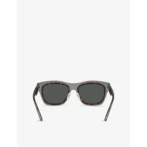 Versace Rectangle-frame Acetate Sunglasses - Brown
