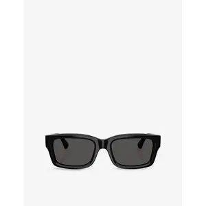 Burberry Be4443 Rectangle-frame Sunglasses - Black
