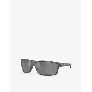 Oakley Gibston Xl Rectangle-frame Sunglasses - Grey