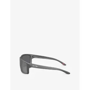 Oakley Gibston Xl Rectangle-frame Sunglasses - Grey